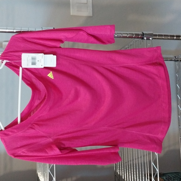 adidas | Tops | Adidas Hot Pink Workout Top Nwt | Poshmark